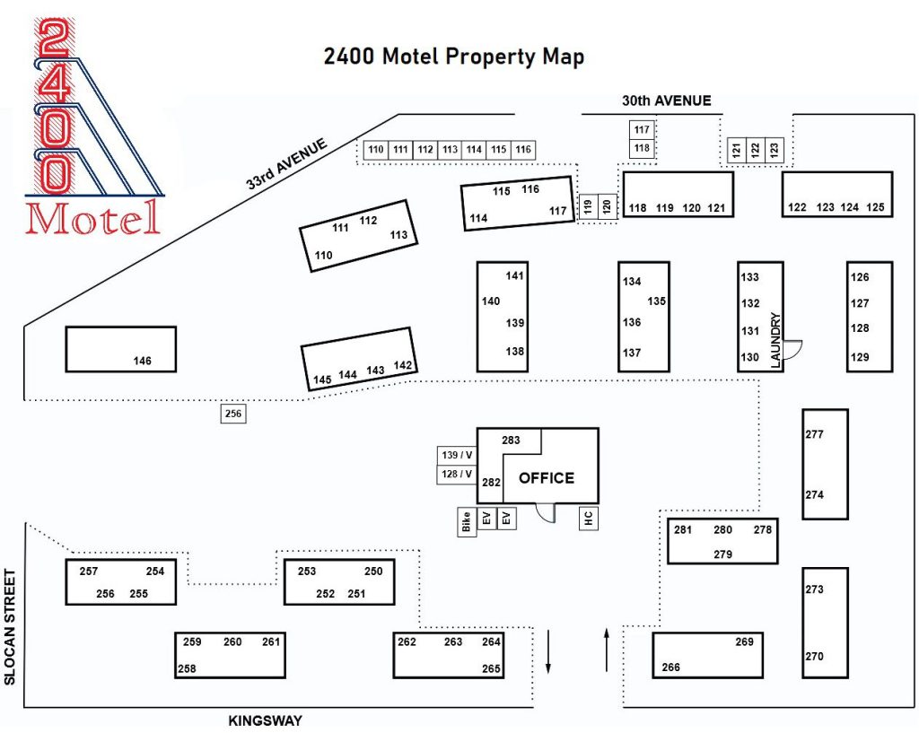 Property Map - 2400 Motel